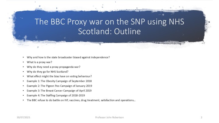 The BBC proxy war on the SNP using NHS Scotland – 42 slides explaining ...