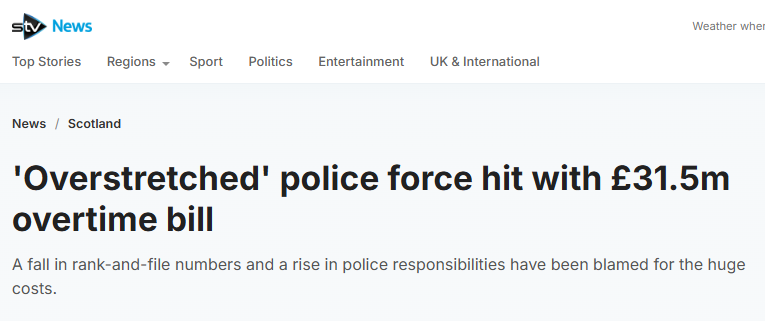 STV simply lie about police numbers in little more than a Labour ...