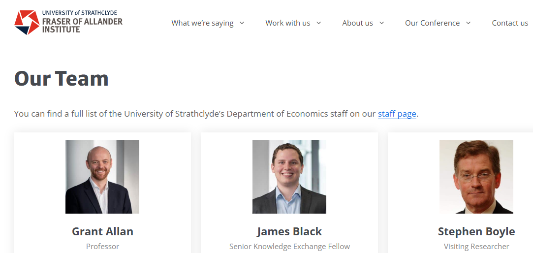 Why is this Glasgow think-tank now, for the first time, trying to cast ...