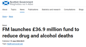 FM launches additional £36.9 million fund to reduce drug and alcohol ...