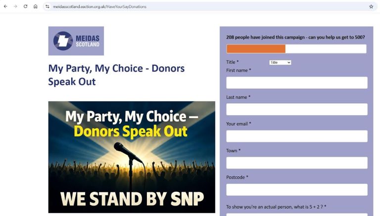 My Party, My Choice – SNP Donors Speak Out – Talking-up Scotland